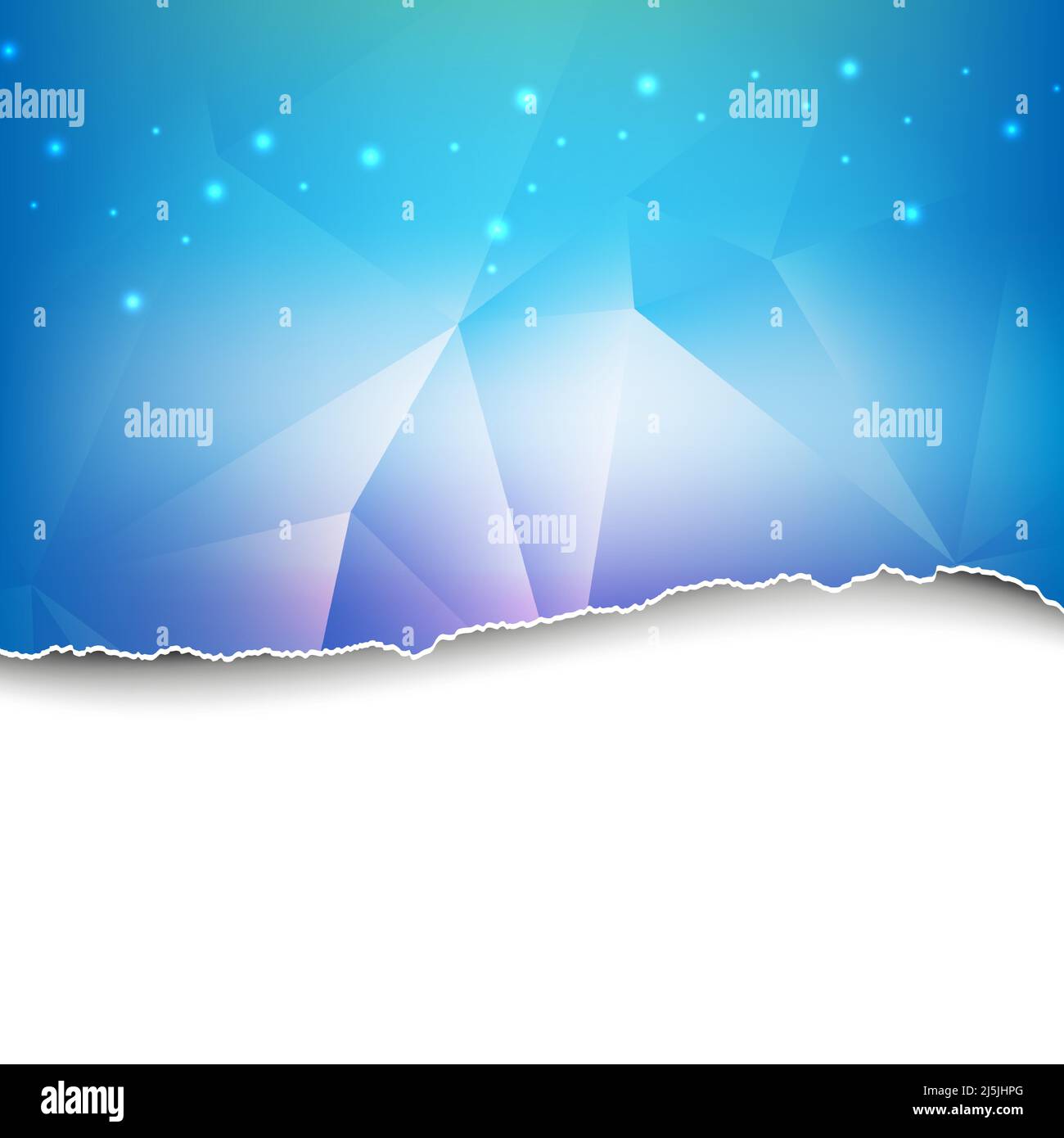 Torn paper with abstract geometric design. Vector illustration Stock ...