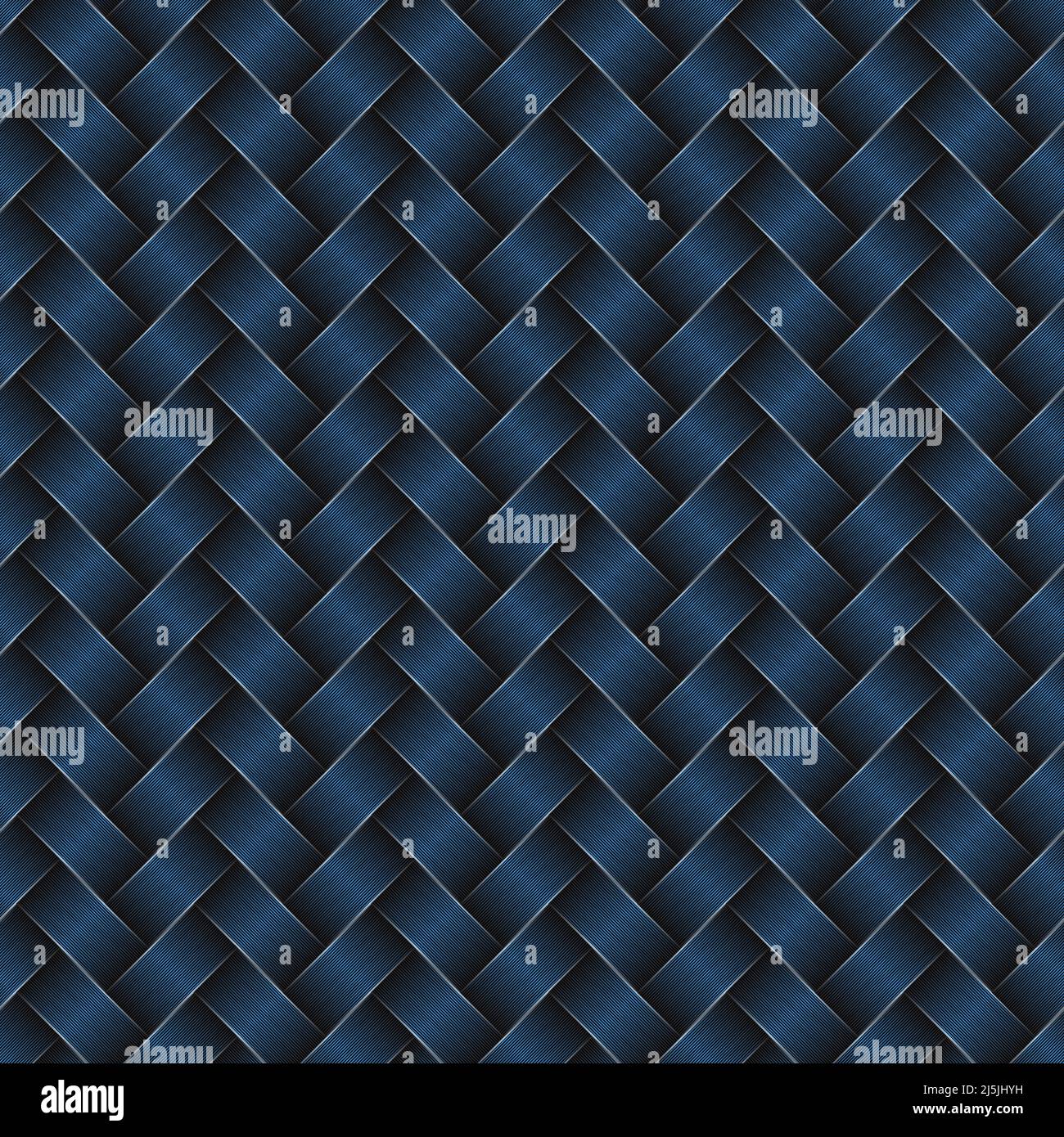 Weaving pattern in blue color. Vector illustration Stock Vector Image ...