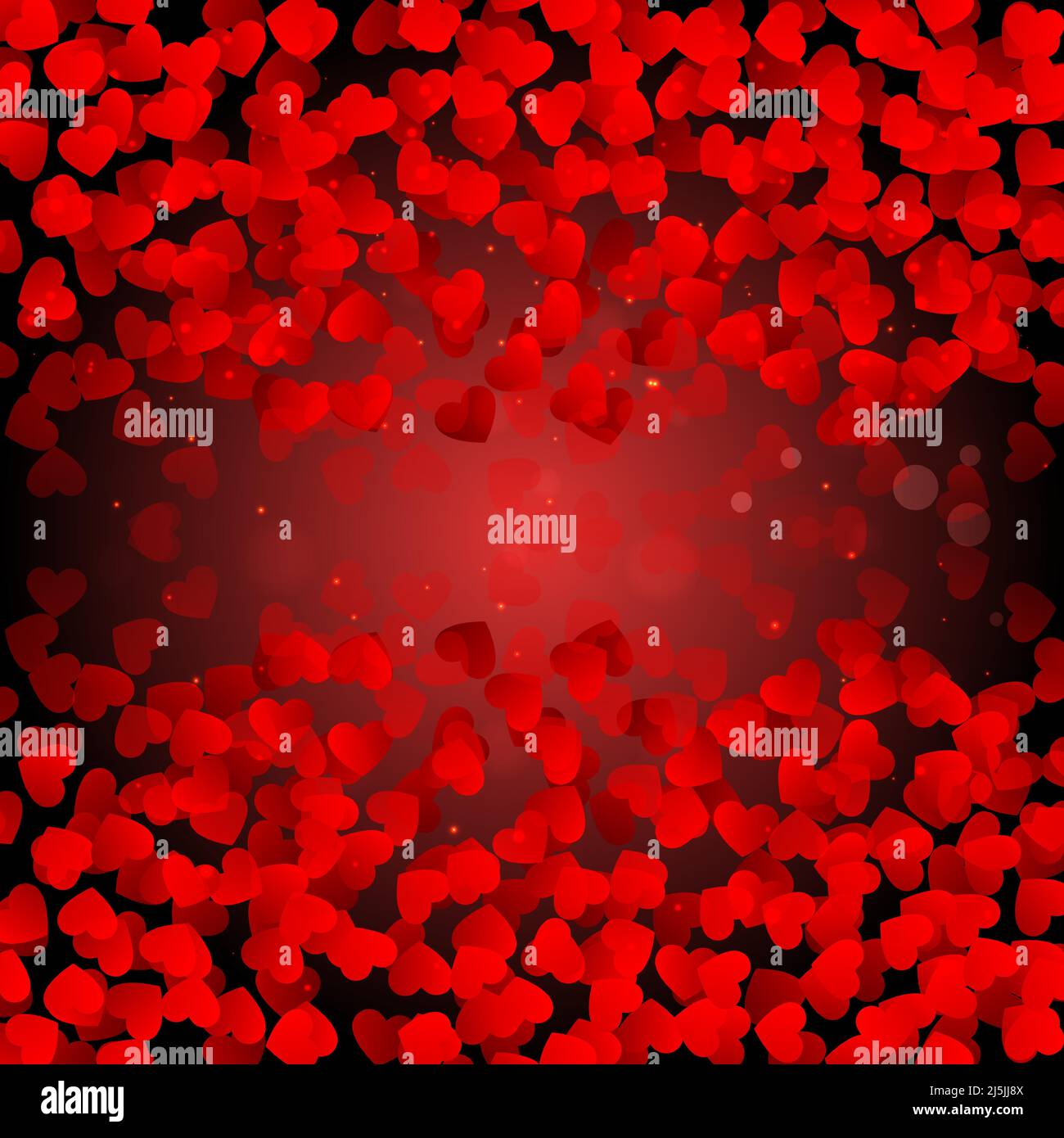 Multiple red heart wallpaper background. Vector illustration Stock ...
