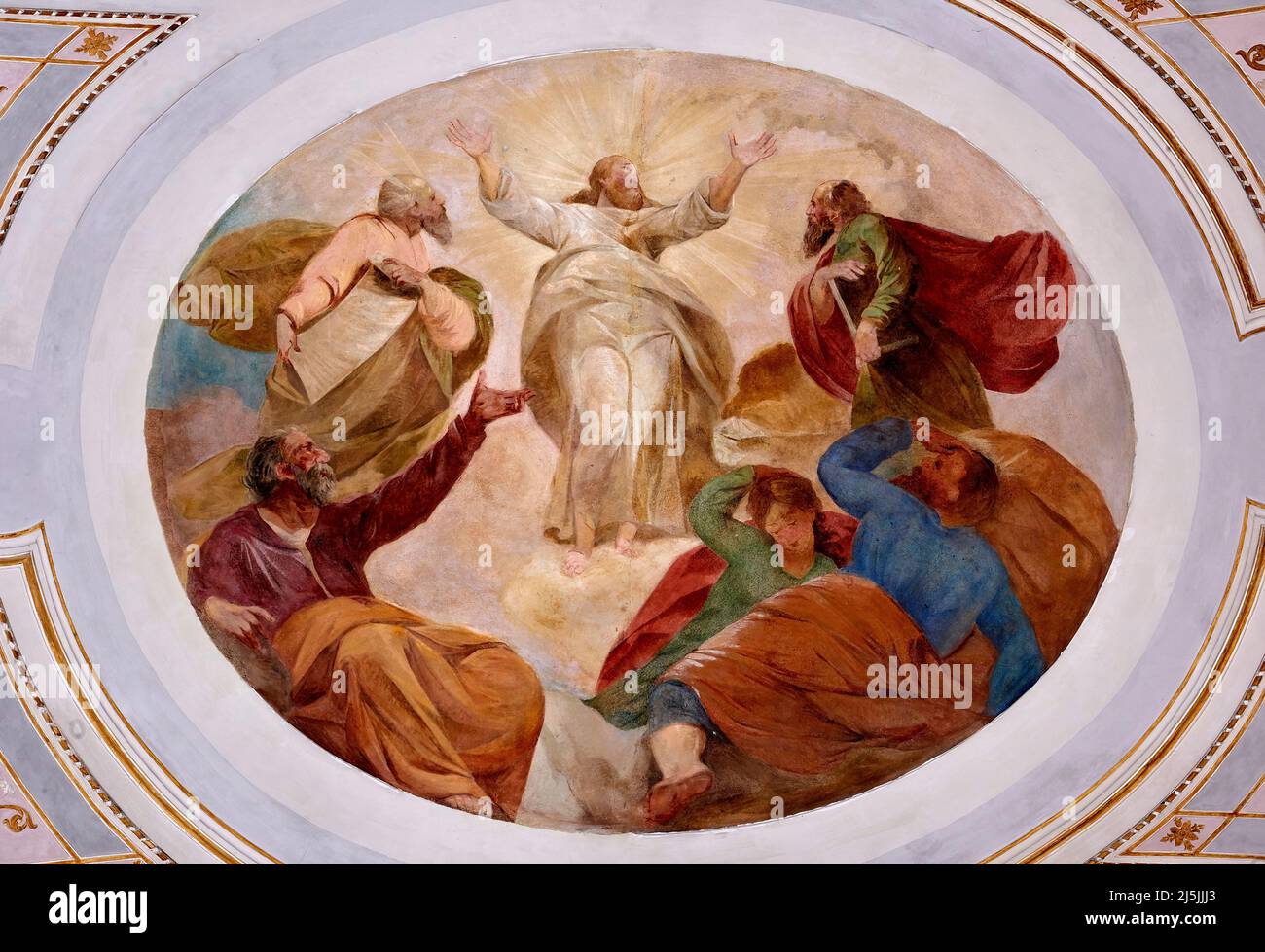 Trasfigurazione - affresco - pittore bergamasco del XVIII secolo ...