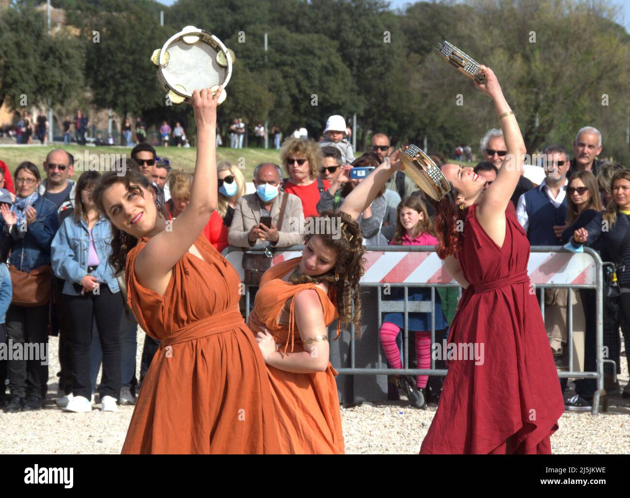 Rome, Italy. 23rd Apr, 2022. On the occasion of the celebrations to ...