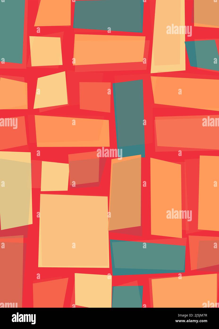 Abstract Offset Quads generative art background art illustration Stock ...