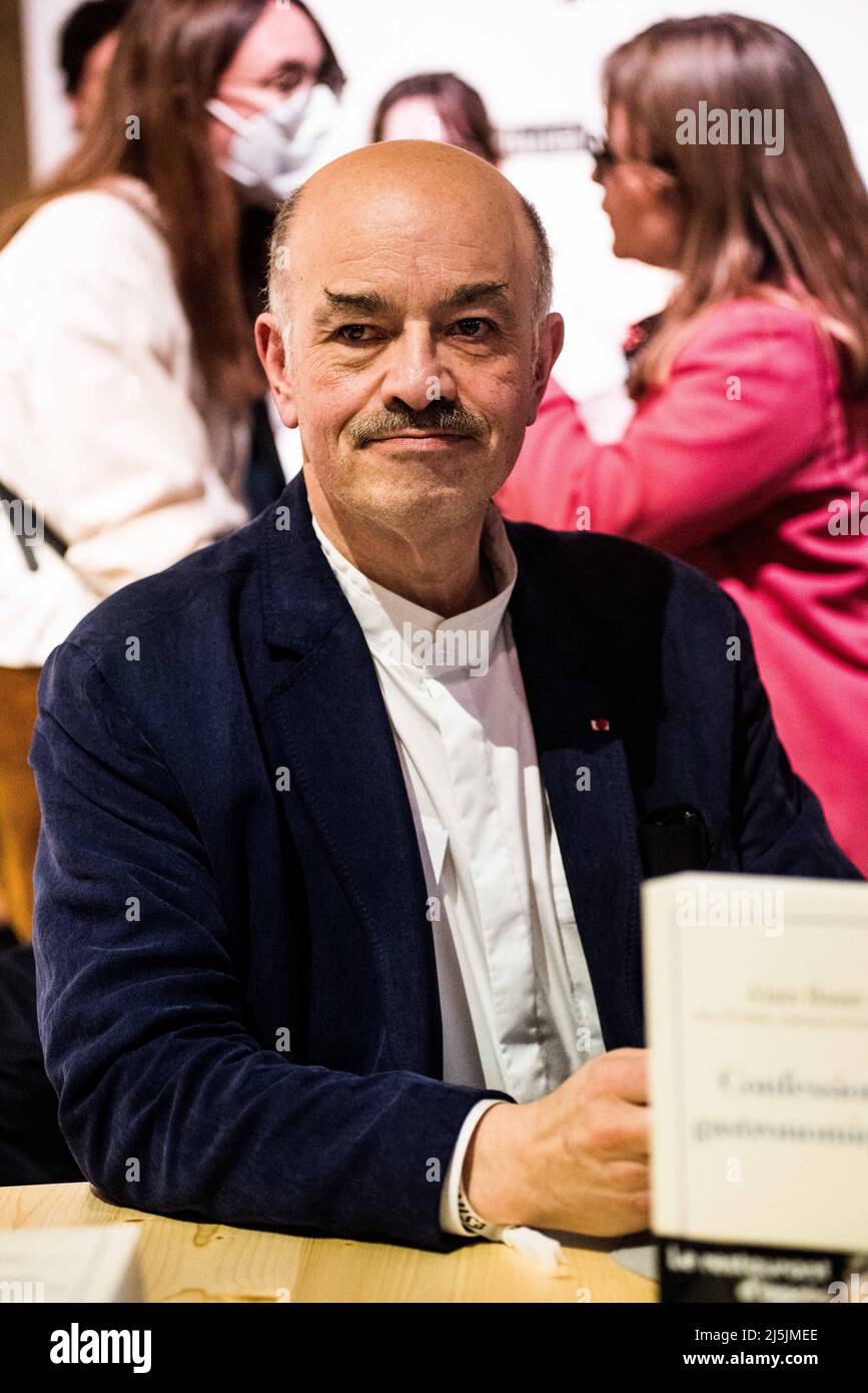 Alain Bauer during the Paris Book Festival on April 23, 2022 in Paris ...