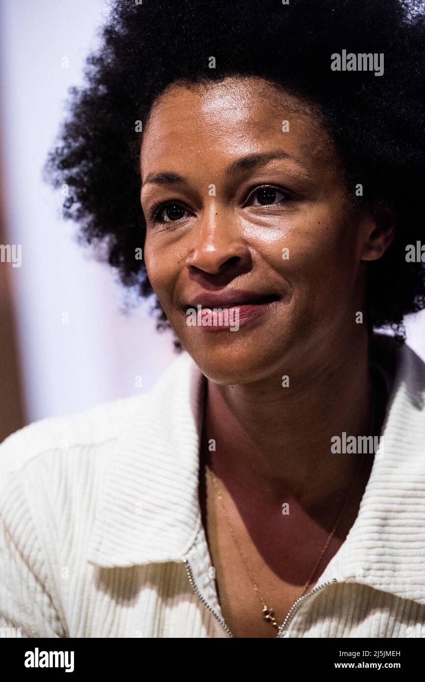 Rachel Kahn during the Paris Book Festival on April 23, 2022 in Paris ...