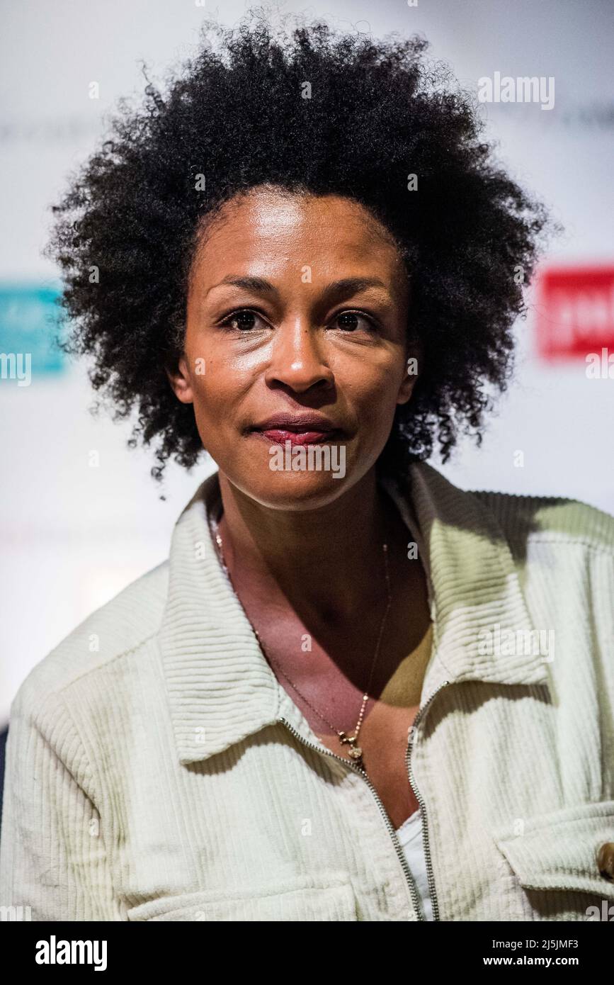 Rachel Kahn during the Paris Book Festival on April 23, 2022 in Paris ...