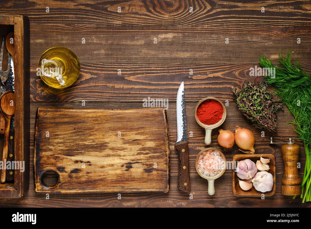 Overhead view kitchen table hi-res stock photography and images - Alamy