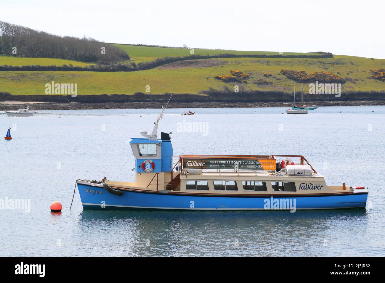 Passenger ferry in St Mawes, Cornwall, UK Stock Photo - Alamy