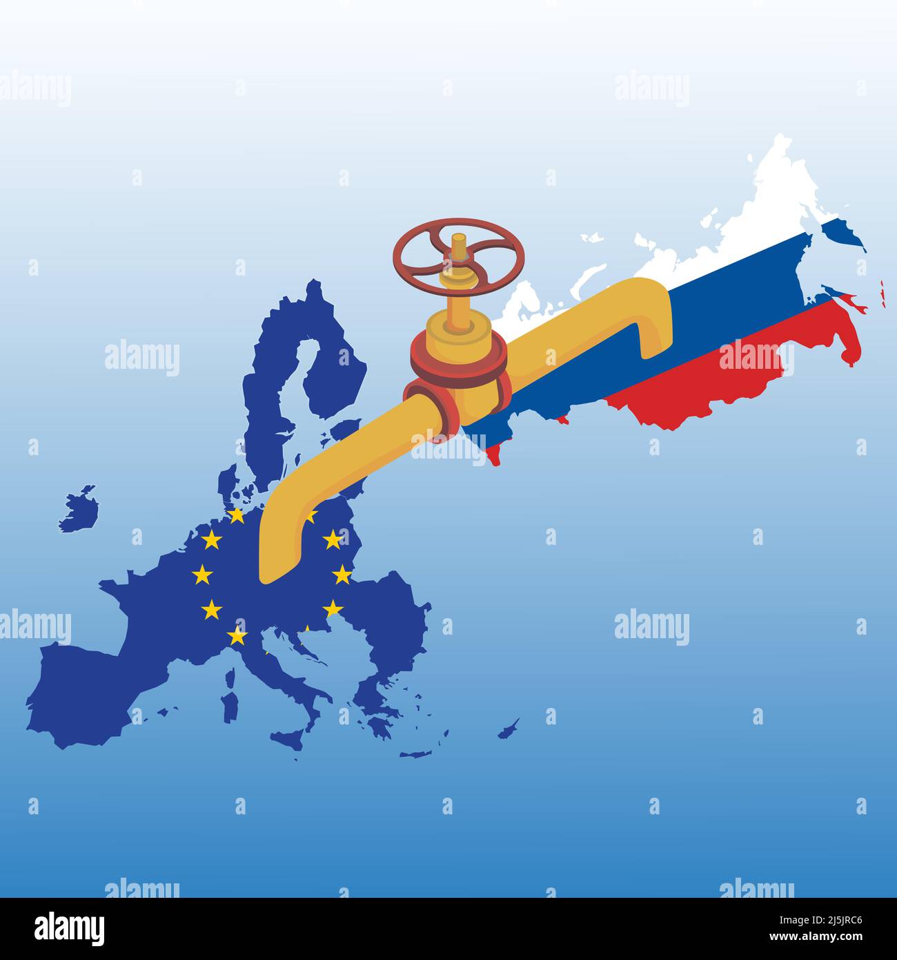 Fuel gas pipeline and valve transportation on Russia and European Union ...