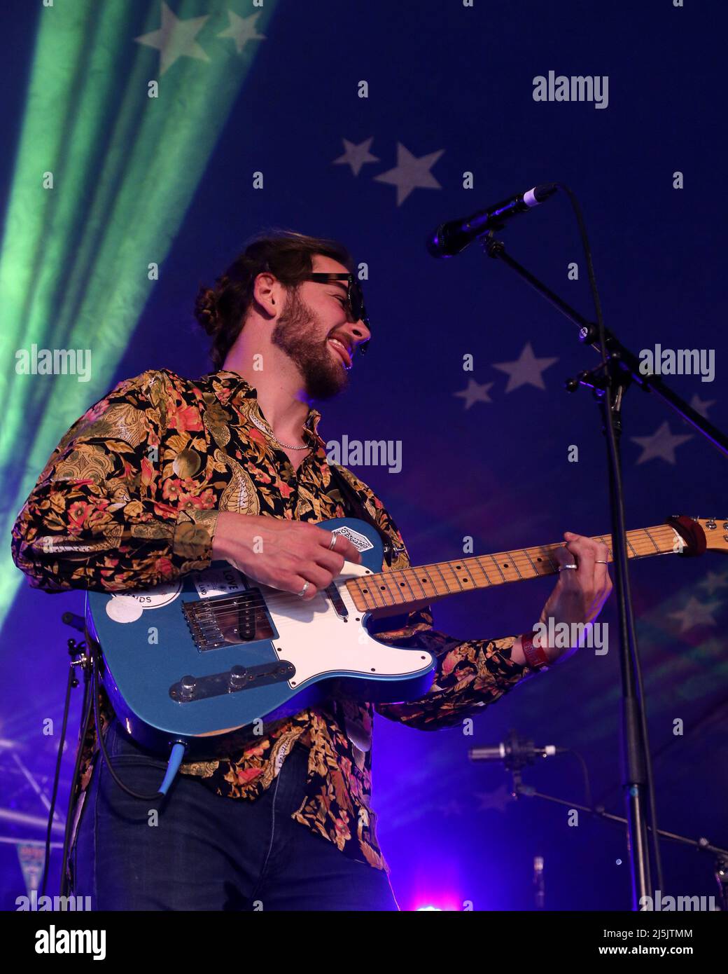 22nd April 2022, Penhallow, Truro, UK. Rhys Warriner from Roguey Roads ...