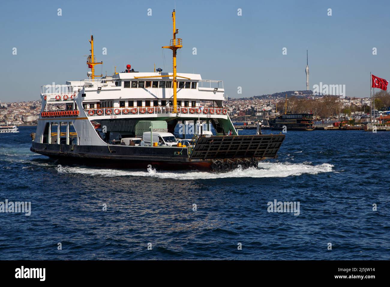 The ferry in Istanbul, Bosphorus transport Stock Photo - Alamy