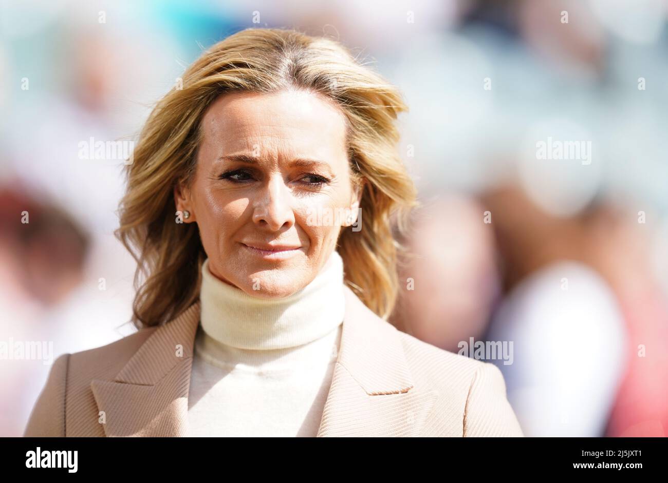 BBC Sport presenter Gabby Logan before the TikTok Women's Six Nations ...