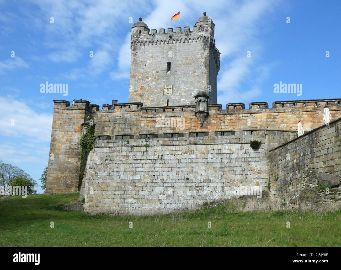 Bad Bentheim, Germany - April 22 2022. Bentheim Castle or Burg Bentheim ...