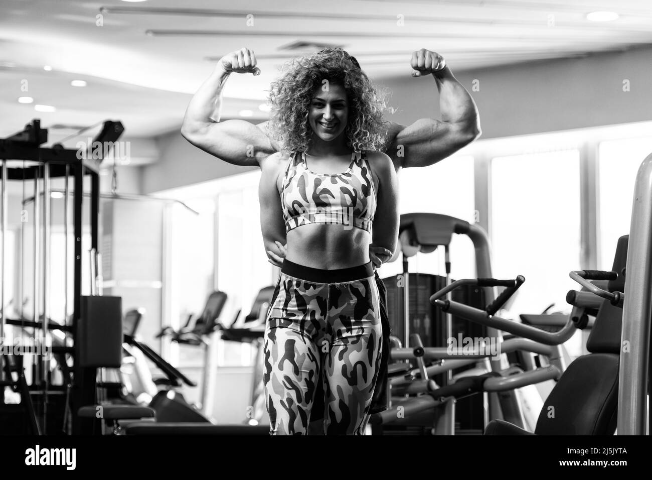 Portrait Of A Physically Fit Couple Showing Their Well Trained Body ...