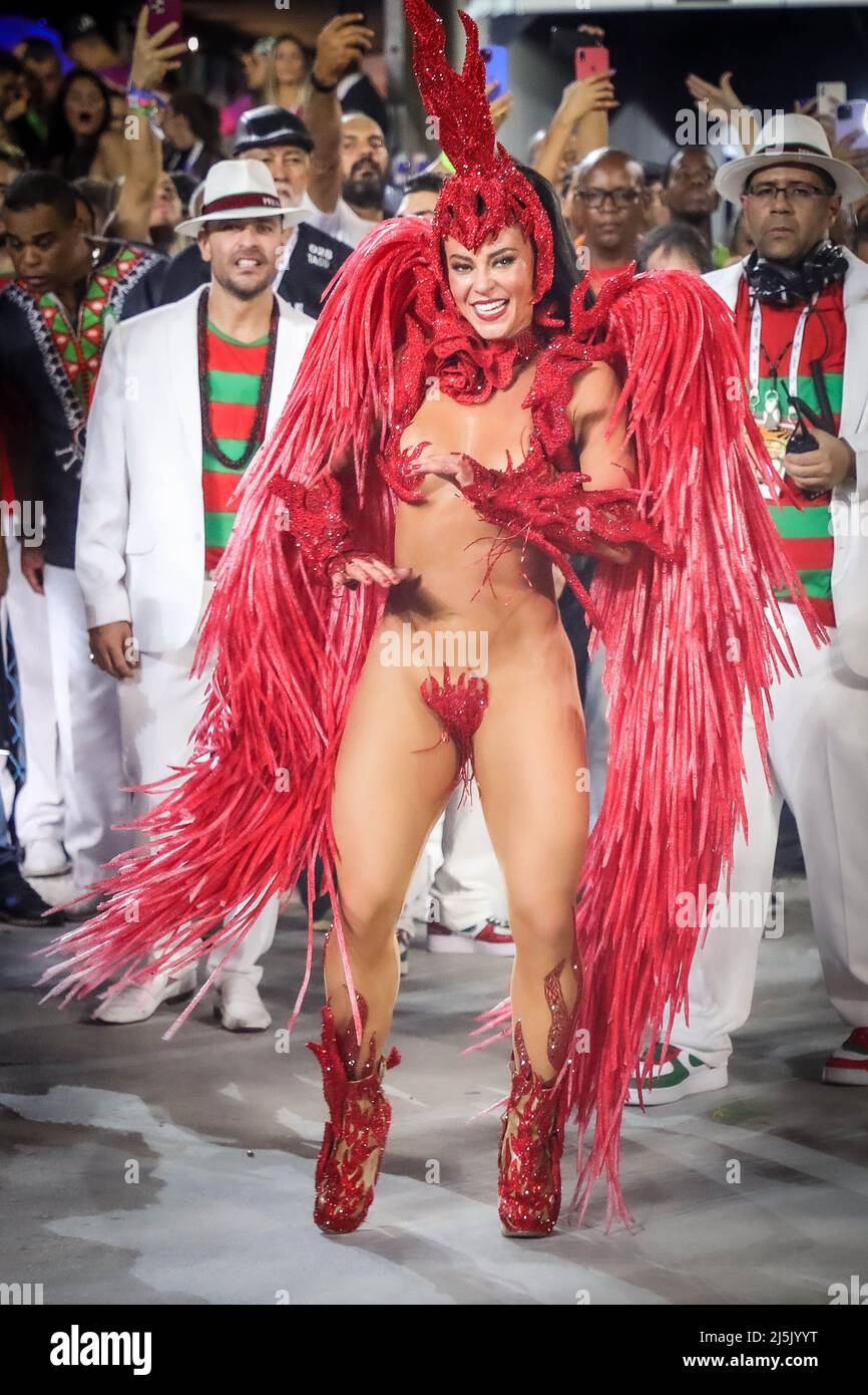 Rio De Janeiro Brazil 24th Apr 2022 Paolla Oliveira Of Grande Rio