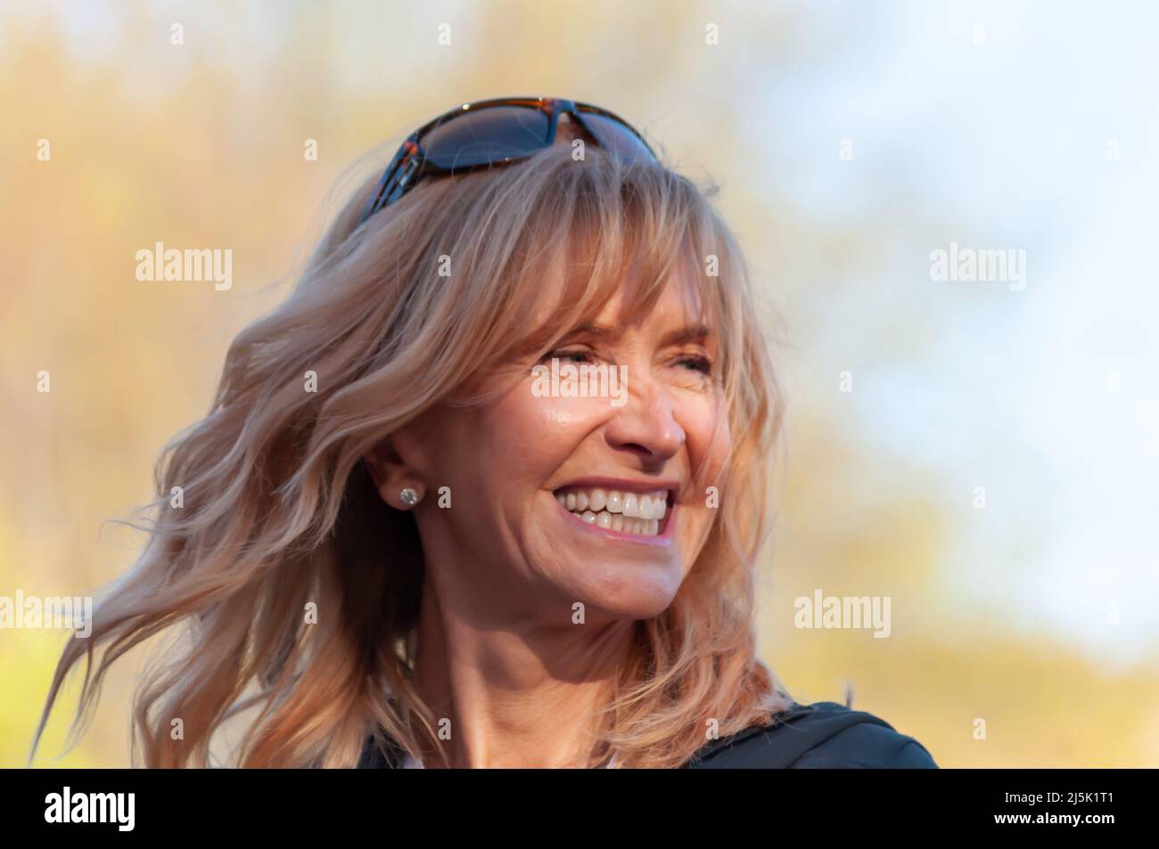 Glasgow, Scotland, UK. 24th April, 2022. Jackie Bird in Glasgow Green ...