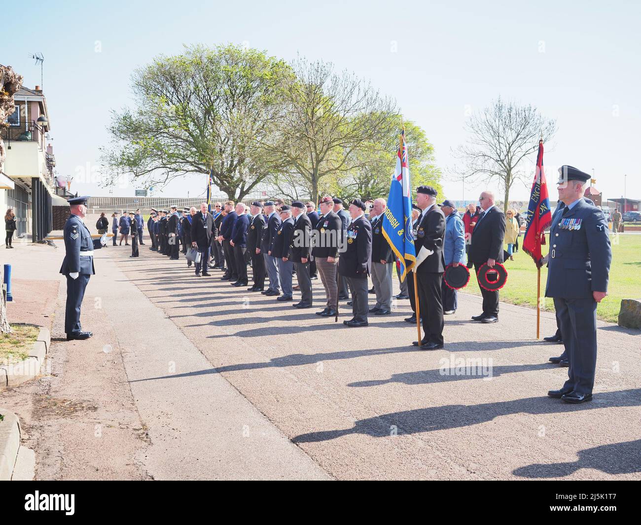 Sheerness, Kent, UK. 24th Apr, 2022. Sheerness war memorial marked its ...
