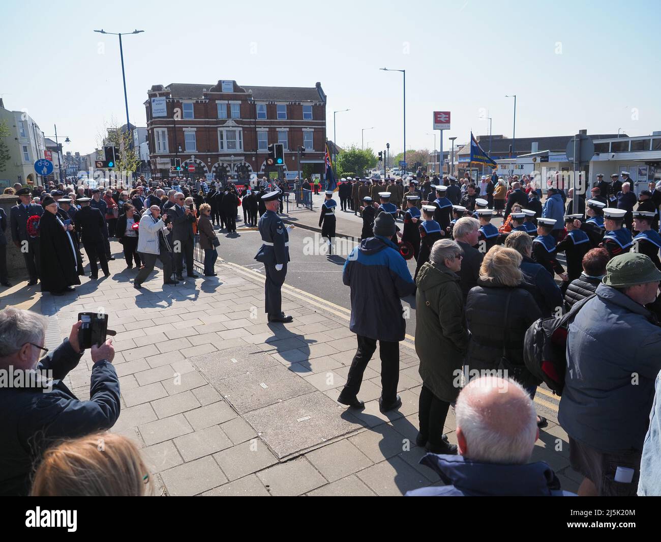 Sheerness, Kent, UK. 24th Apr, 2022. Sheerness war memorial marked its ...