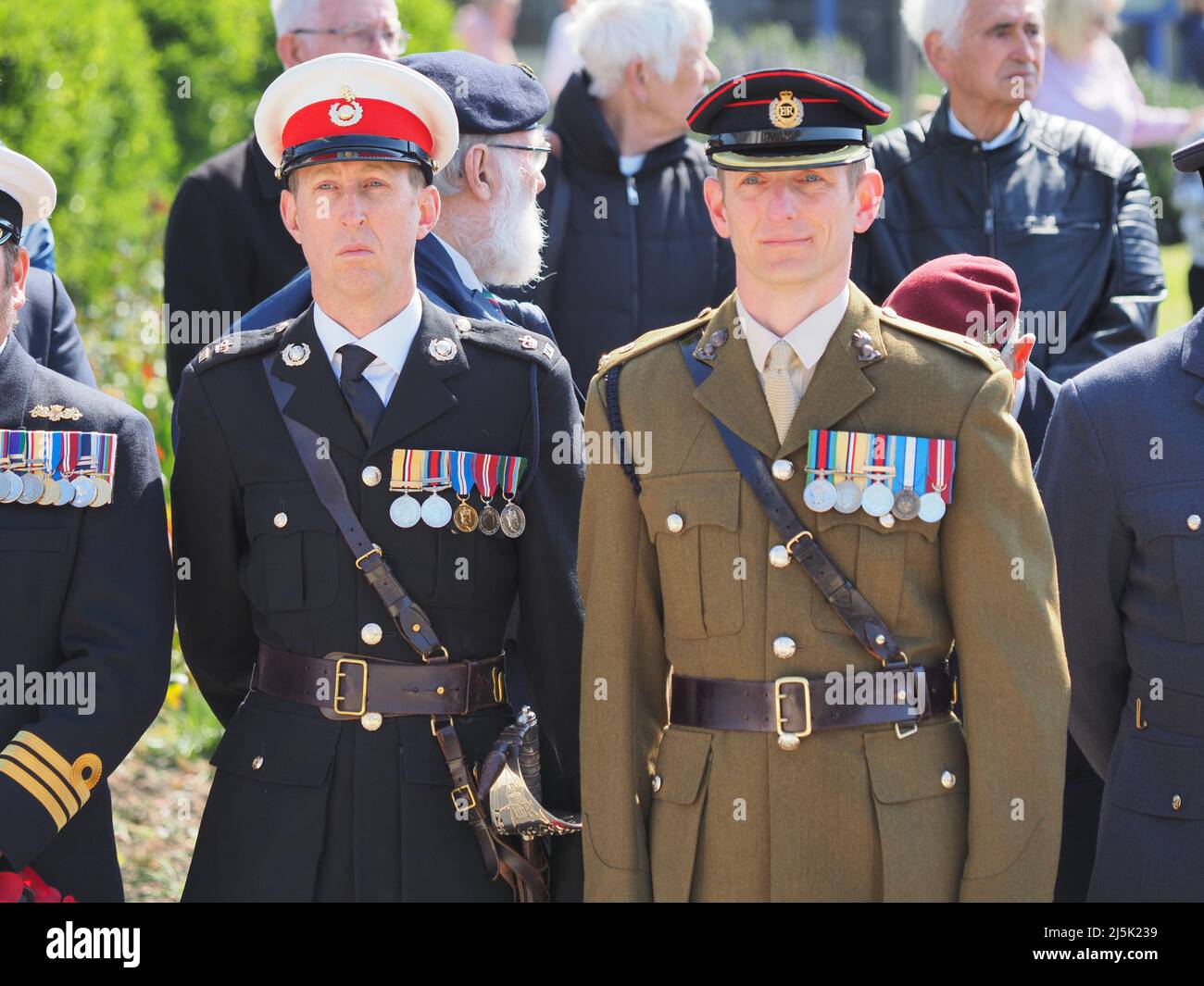 Sheerness, Kent, UK. 24th Apr, 2022. Sheerness war memorial marked its ...