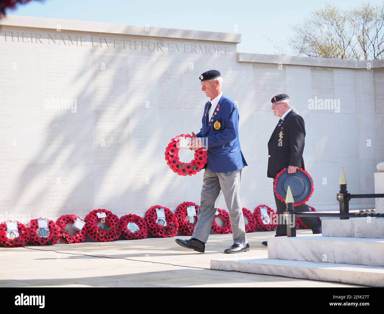 Sheerness, Kent, UK. 24th Apr, 2022. Sheerness war memorial marked its ...