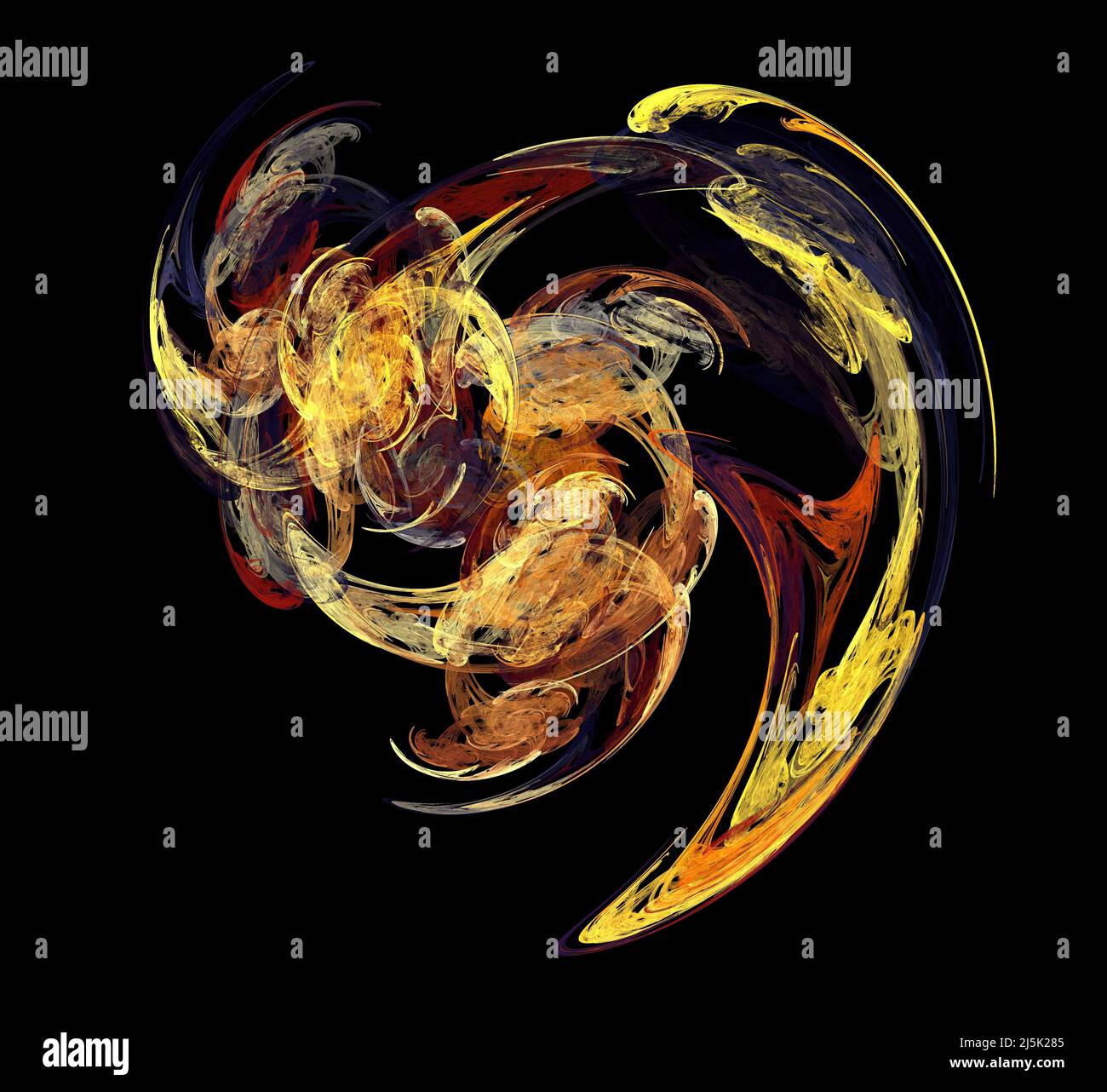 image of one Illustration of digital fractal Stock Photo - Alamy