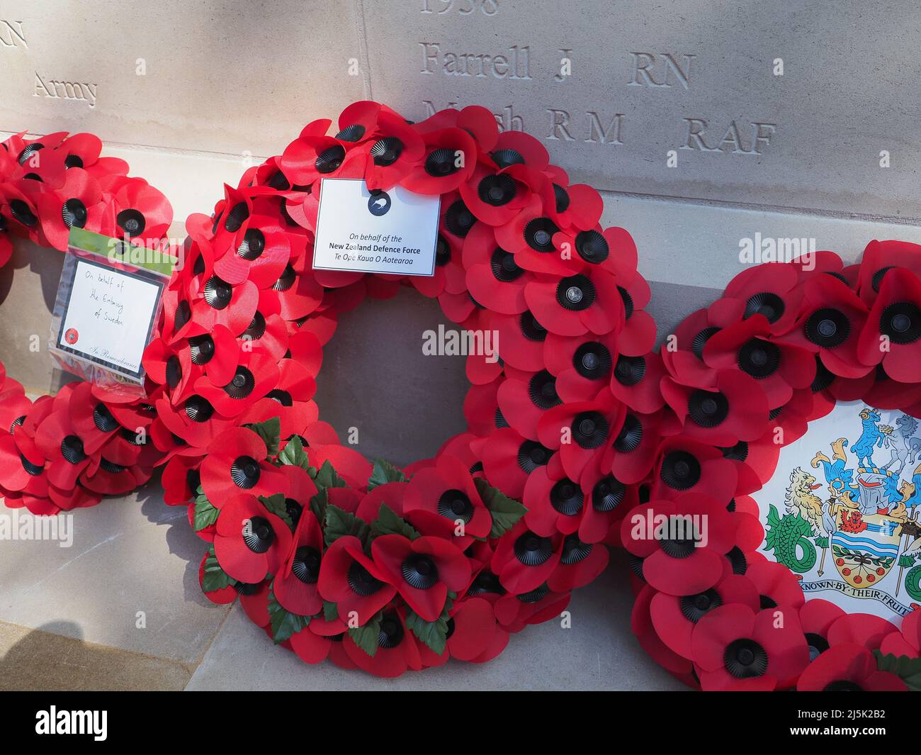 Sheerness, Kent, UK. 24th Apr, 2022. Sheerness war memorial marked its ...