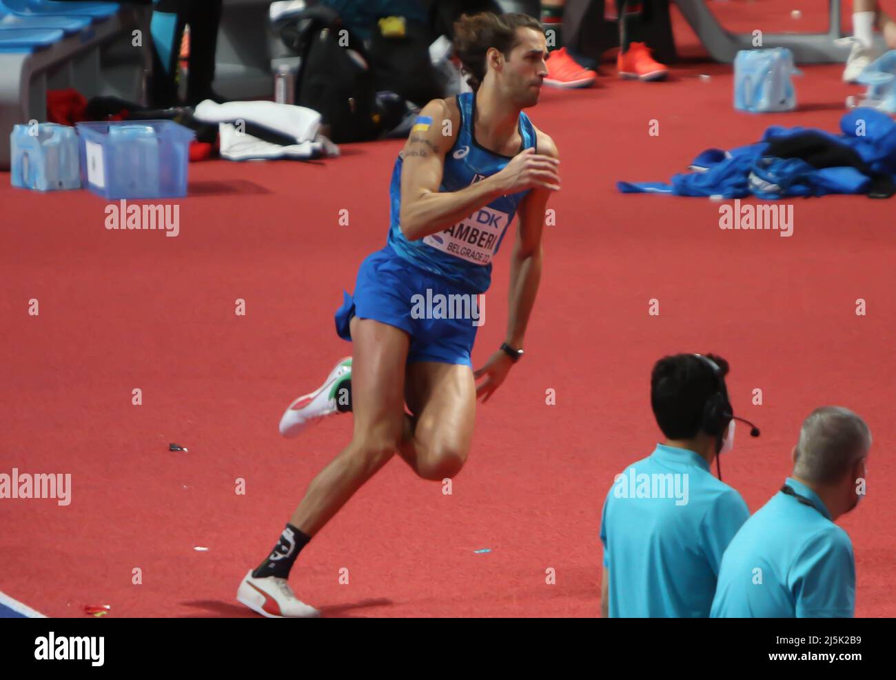 Gianmarco TAMBERI of Italy Finale High Jump during the World Athletics ...