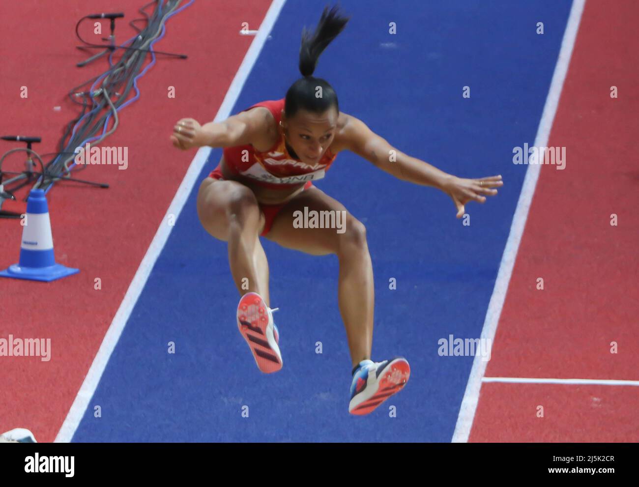 Ana PELETEIRO of Spain Finale Triple Jump Women during the World Indoor ...