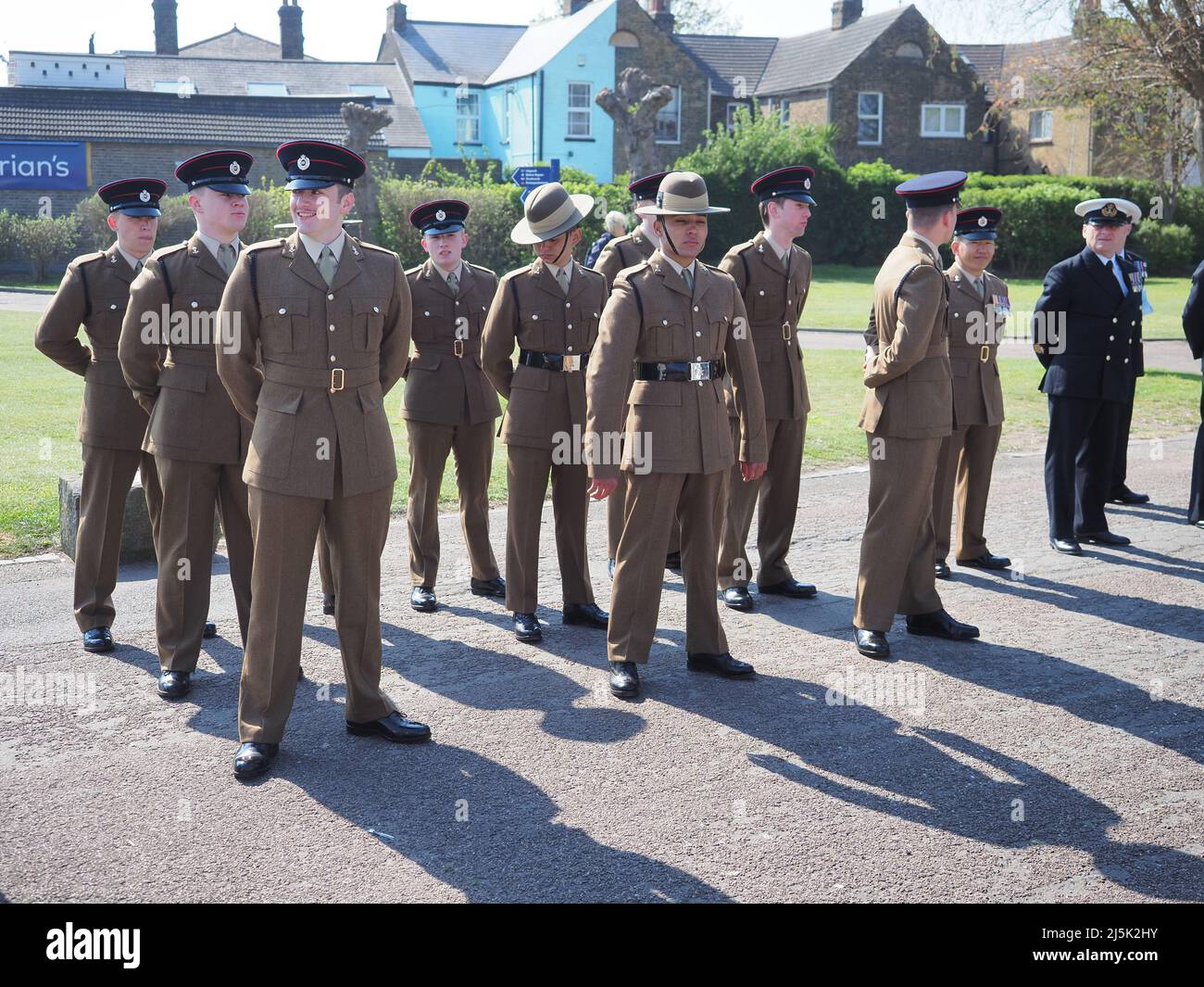 Sheerness, Kent, UK. 24th Apr, 2022. Sheerness war memorial marked its ...
