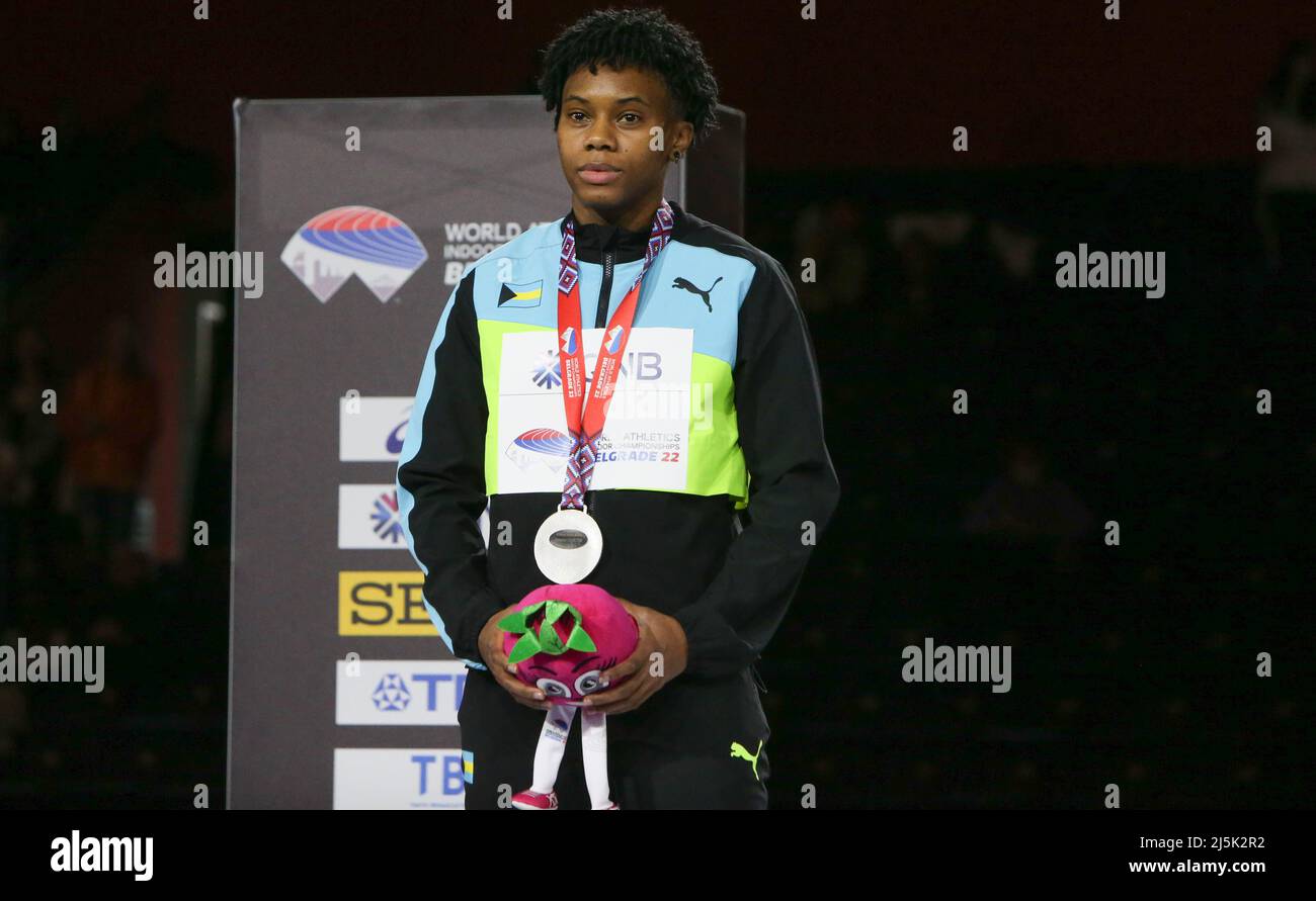Devynne CHARLTON of Bahamas Podium 60 M Hurdles Women during the World ...