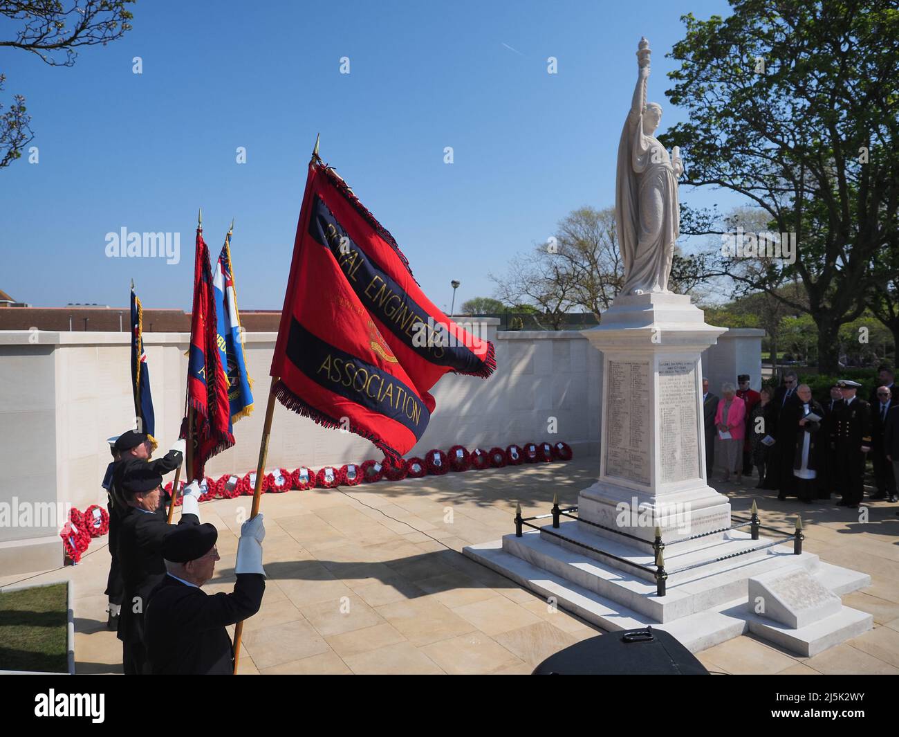 Sheerness, Kent, UK. 24th Apr, 2022. Sheerness war memorial marked its ...