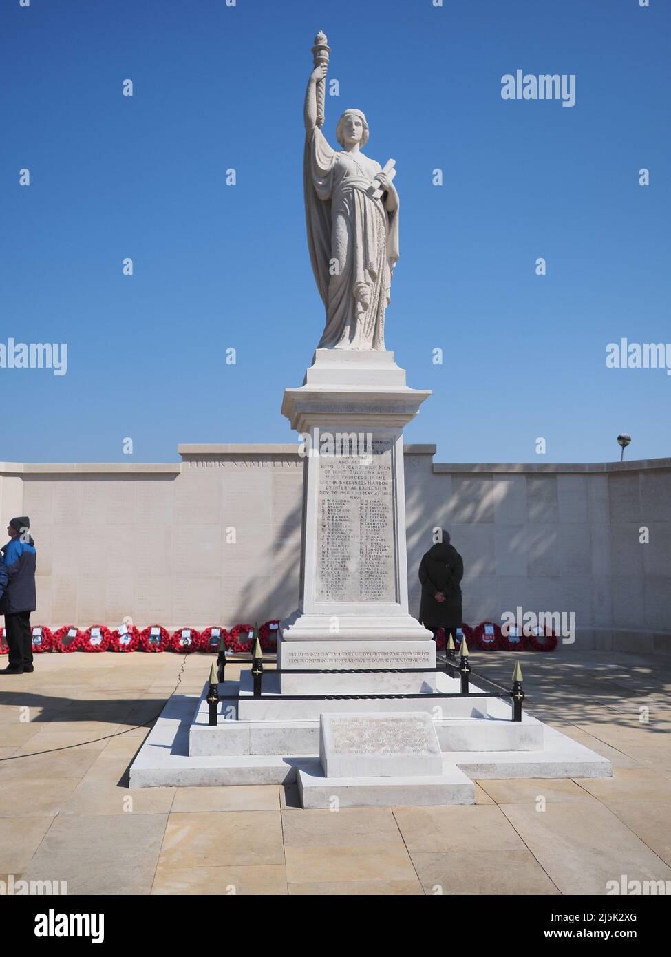 Sheerness, Kent, UK. 24th Apr, 2022. Sheerness war memorial marked its ...