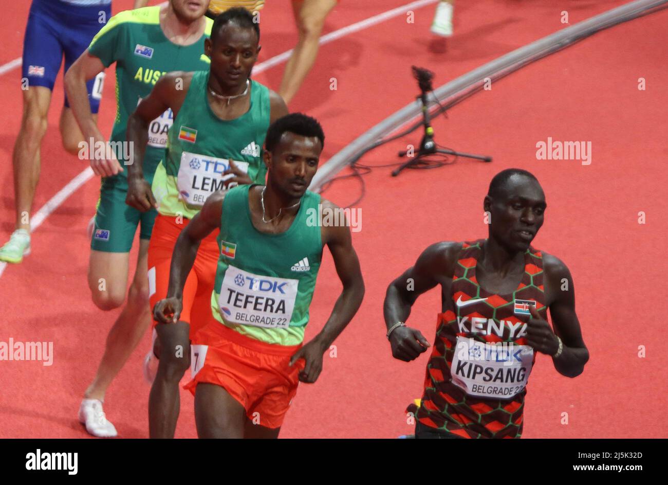 Teddese LEMI , Samuel TEFERA of Ethiopie and Abel KIPSANG of Kenya ...