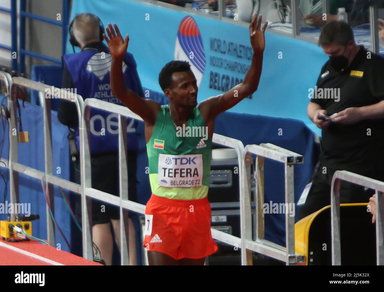 Samuel TEFERA of Ethiopie Finale 1500 M Men during the World Indoor ...