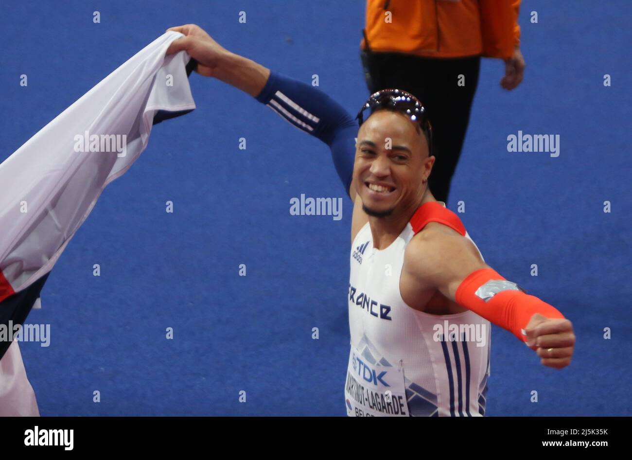 Pascal MARTINOT-LAGARDE of France Finale 60 M Hurdles Men during the ...
