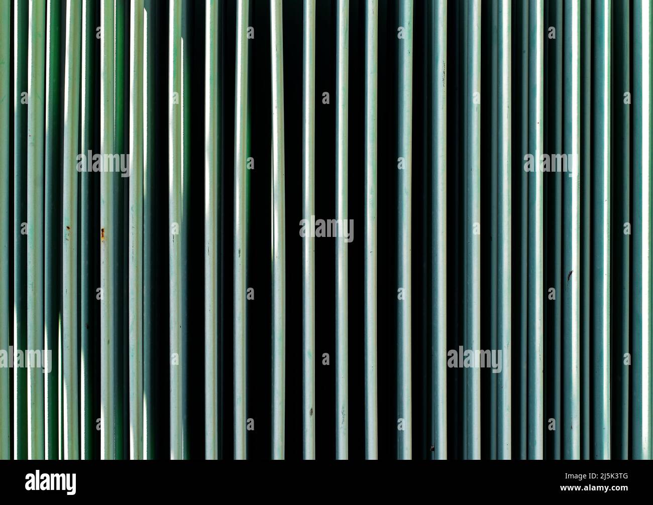 Fluted metal surface texture background Stock Photo - Alamy