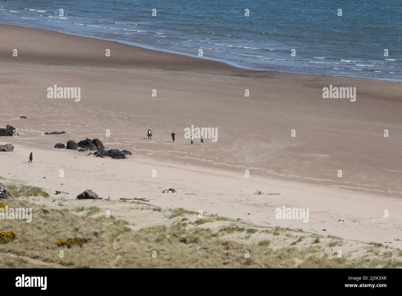 St Cyrus Beach & Cliffs, Aberdeenshire, Scotland, UK. formerly known as ...