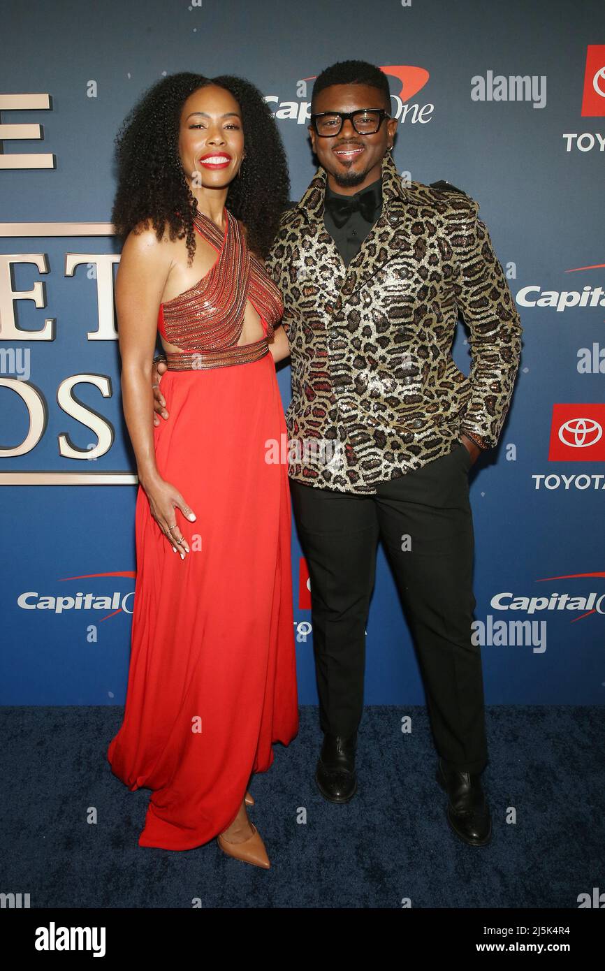 HOLLYWOOD, CA - APRIL 23: Jamal Mallory-McCree and Angela Lewis at the ...