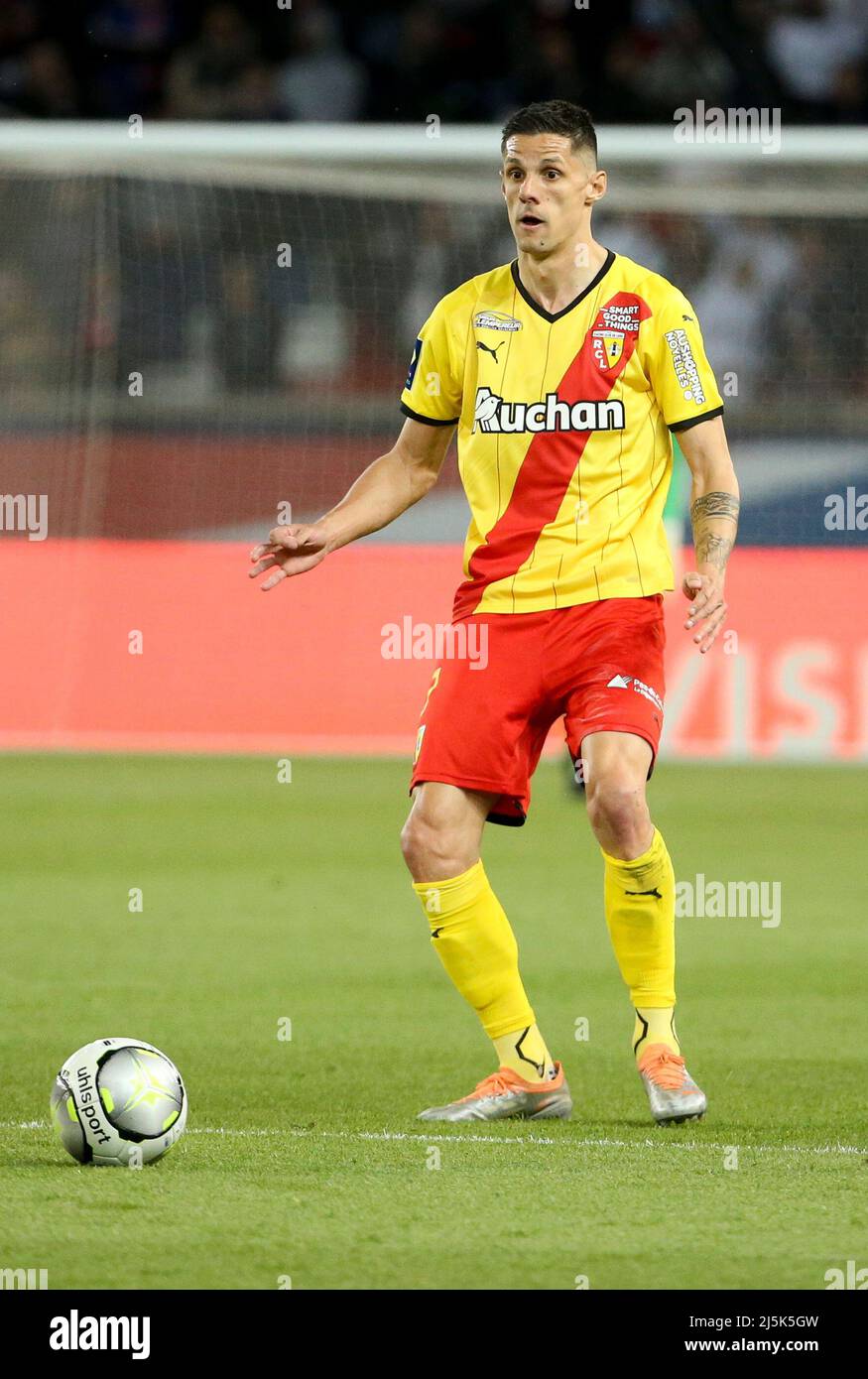 Florian Sotoca of Lens during the French championship Ligue 1 football ...