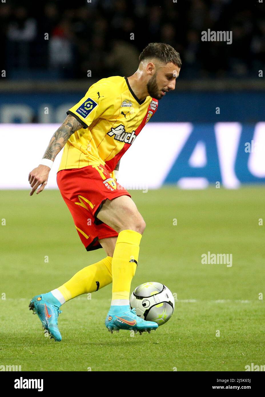 Jonathan Clauss of Lens during the French championship Ligue 1 football ...