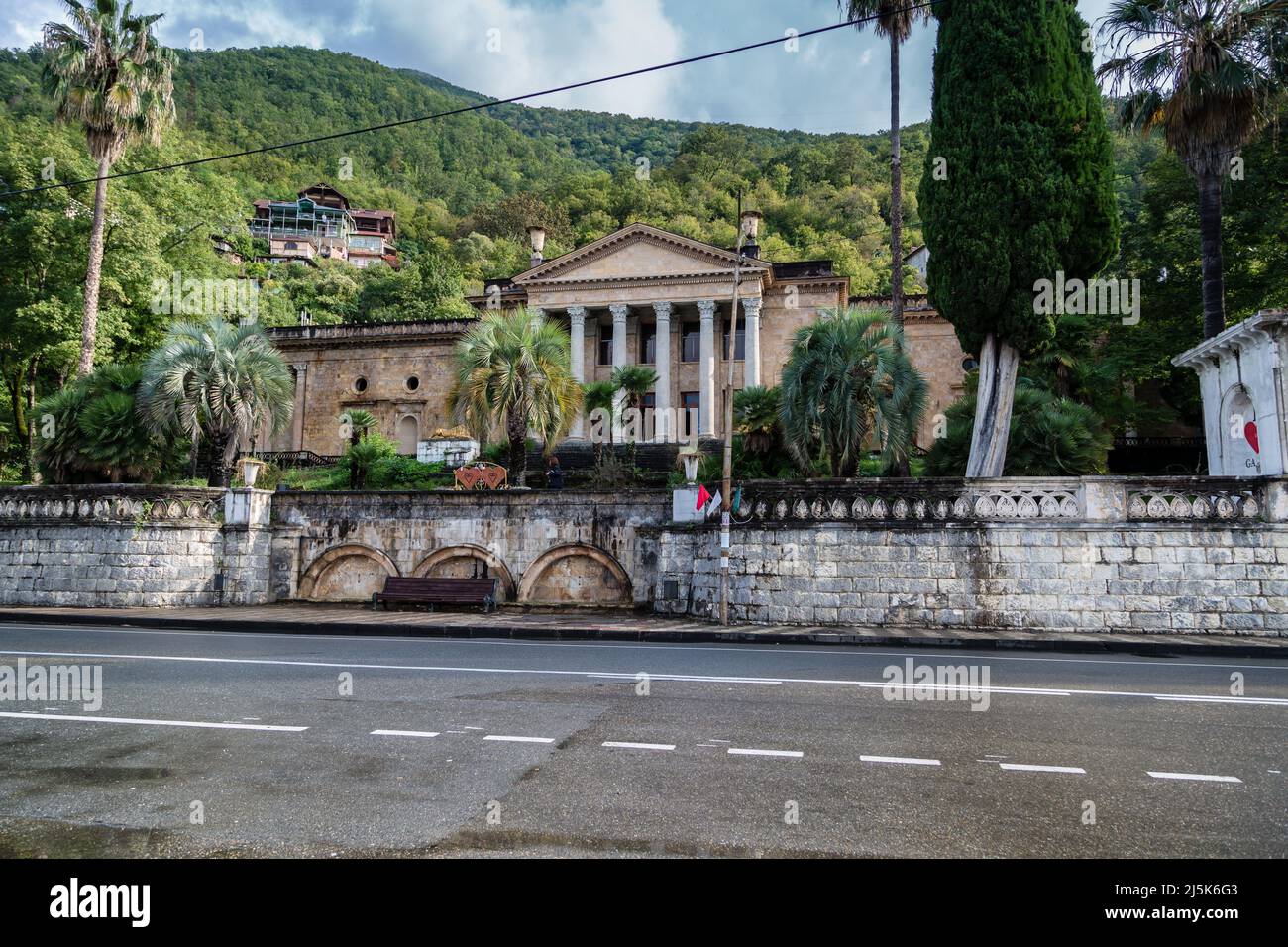 Old gagra abkhazia sanatorium rock hi-res stock photography and images ...