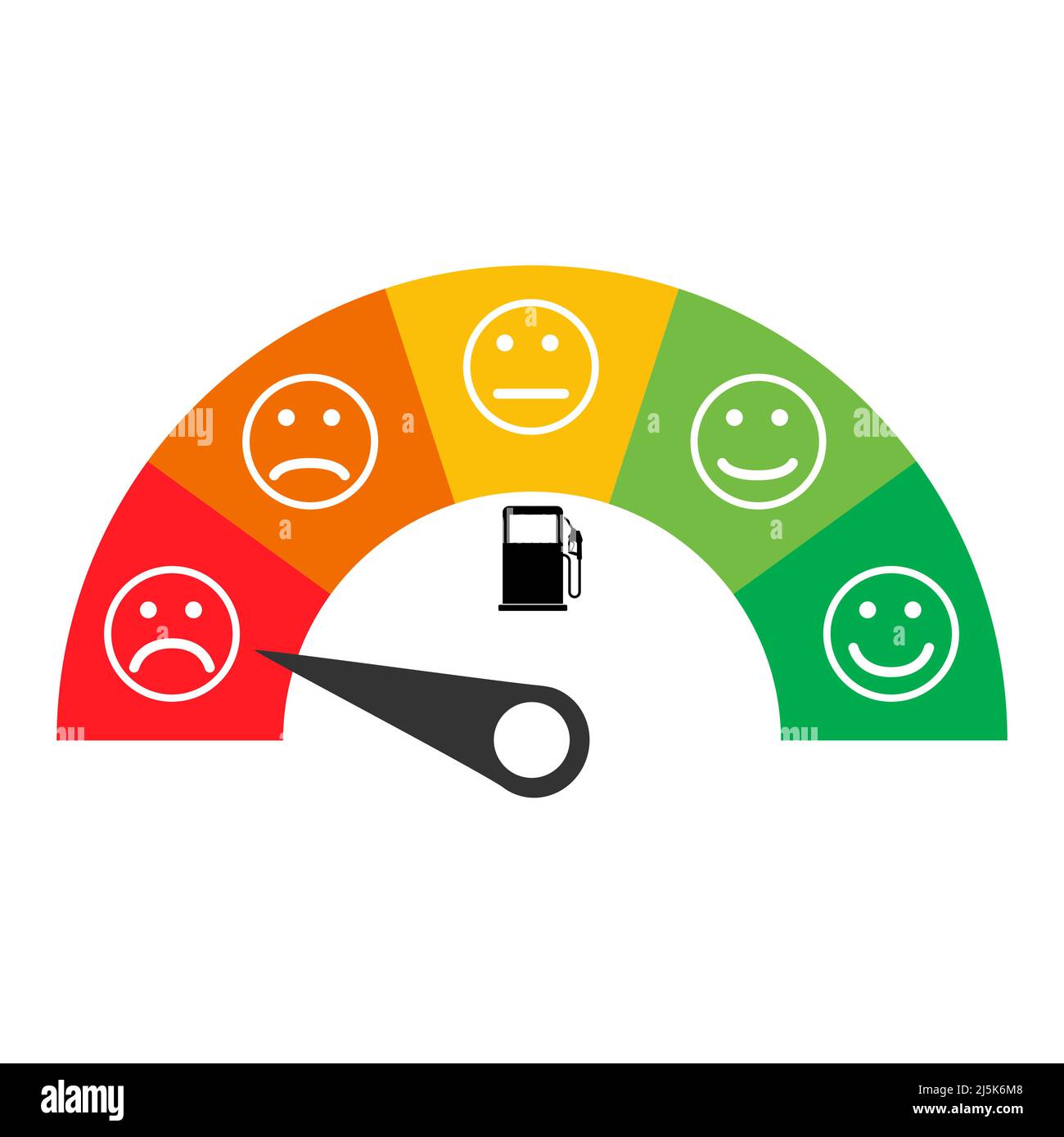 Fuel car indicator icon, gauge petrol automobile meter symbol, control ...