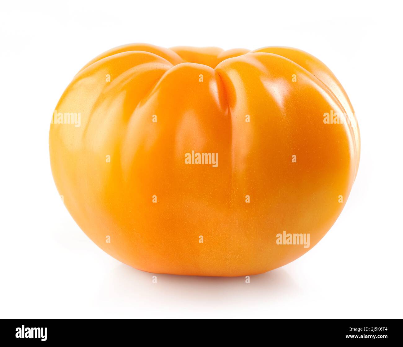 fresh yellow tomato isolated on white background Stock Photo - Alamy
