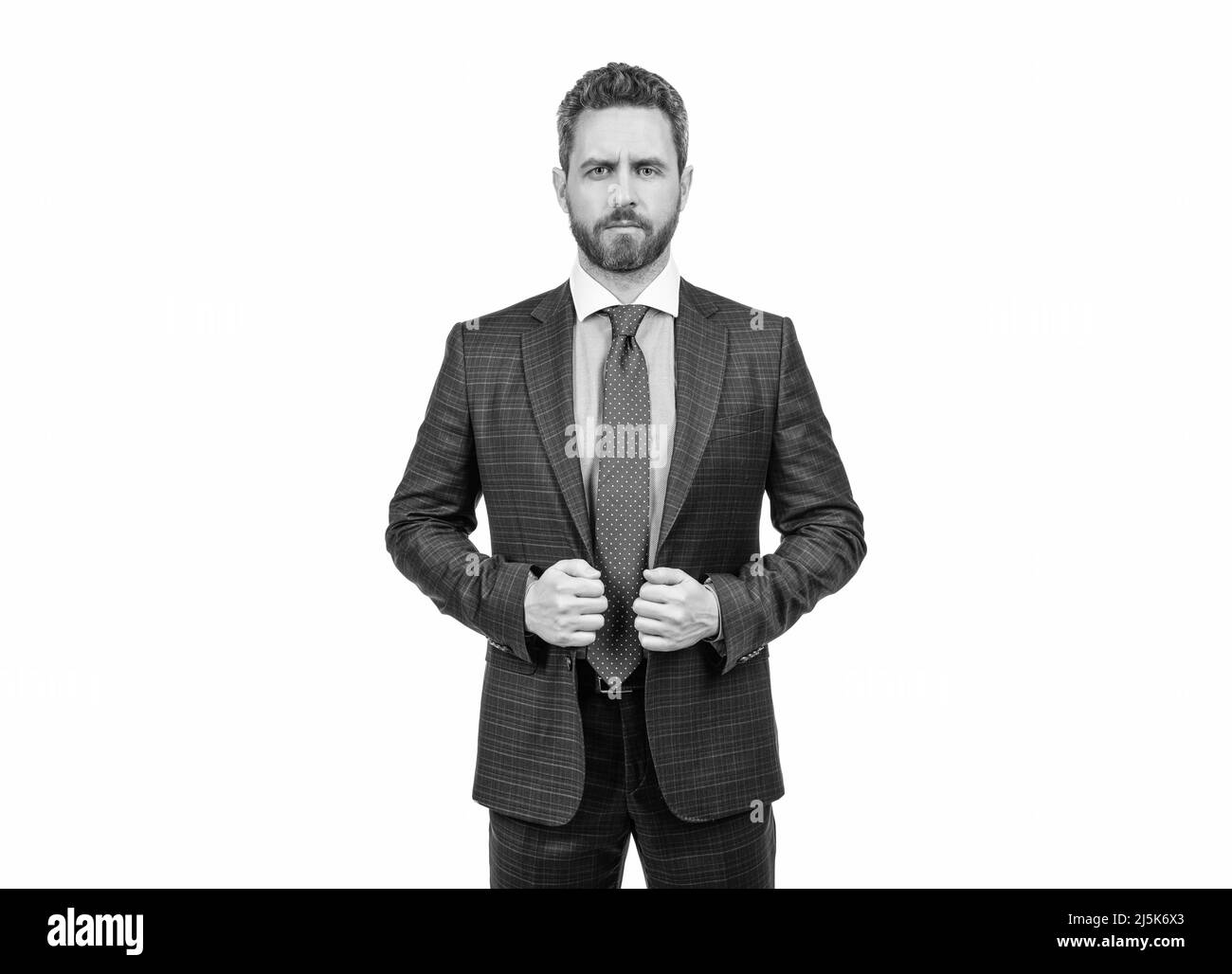 Senior manager wear business suit in formal fashion style isolated on ...