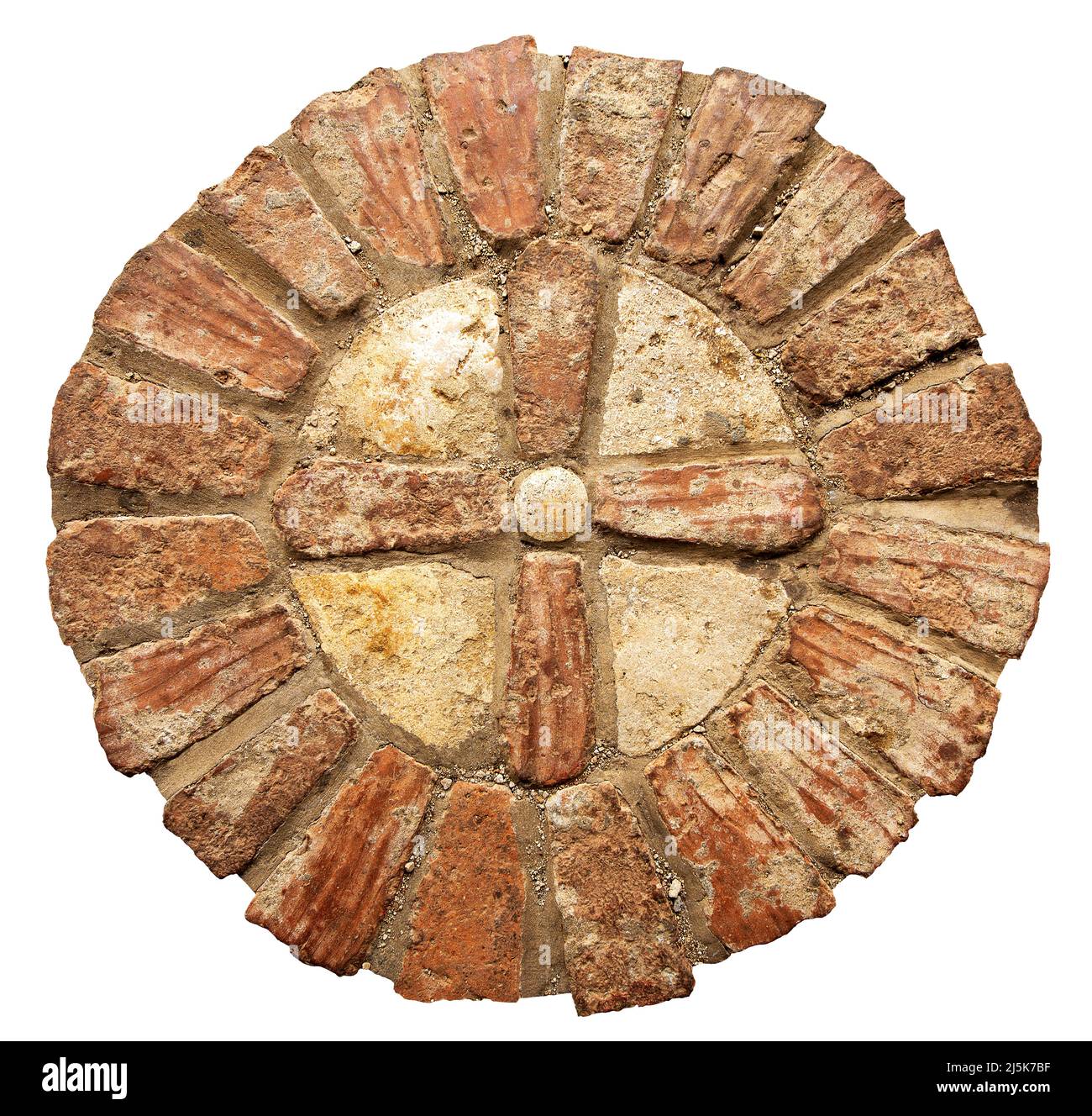 Cross symbol with paving stones Cut Out Stock Images & Pictures - Alamy