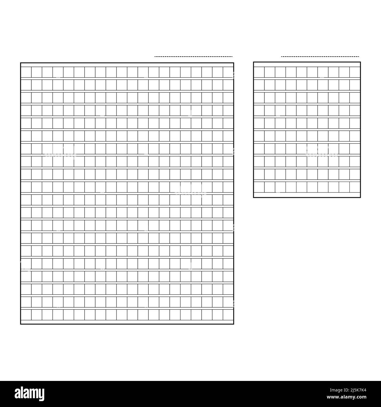 Set of Squared manuscript icon paper file, creative closeup isolated on ...