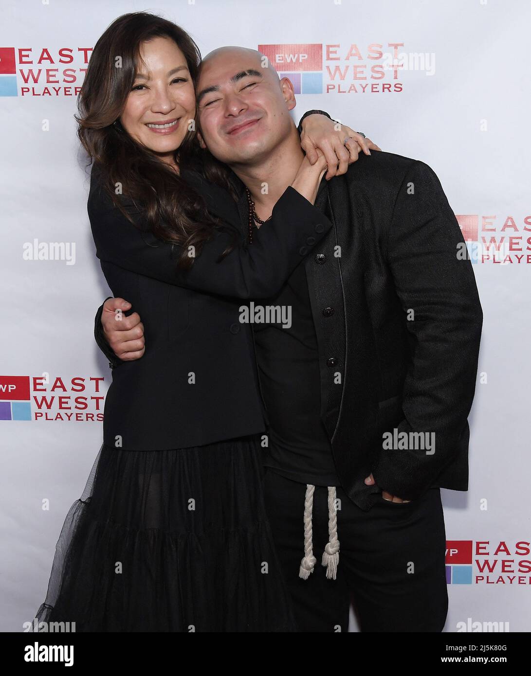 Los Angeles, USA. 23rd Apr, 2022. (L-R) Michelle Yeoh and Brian Le at ...