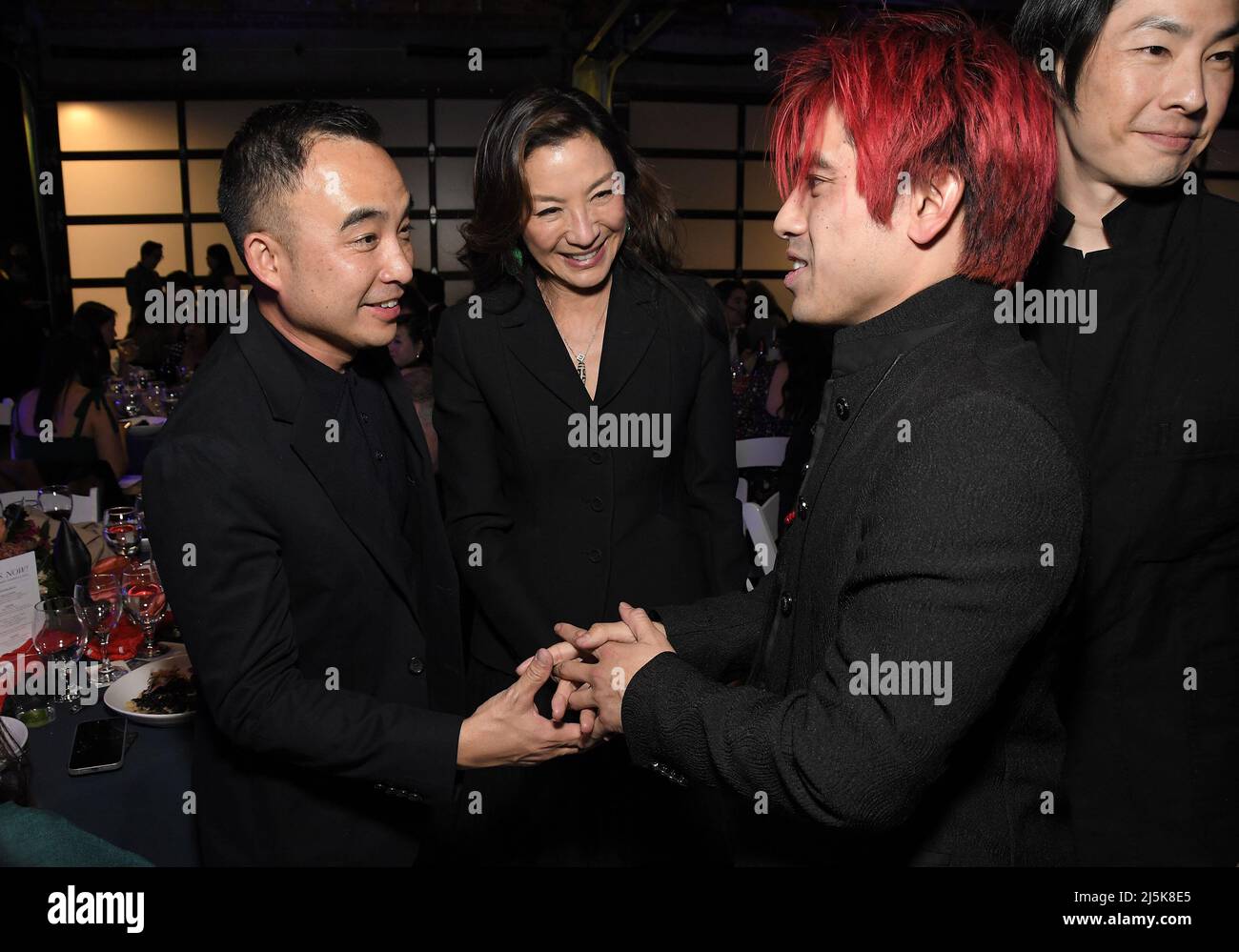 (L-R) Melvin Mar, Michelle Yeoh and Andy Le at the East West Players ...
