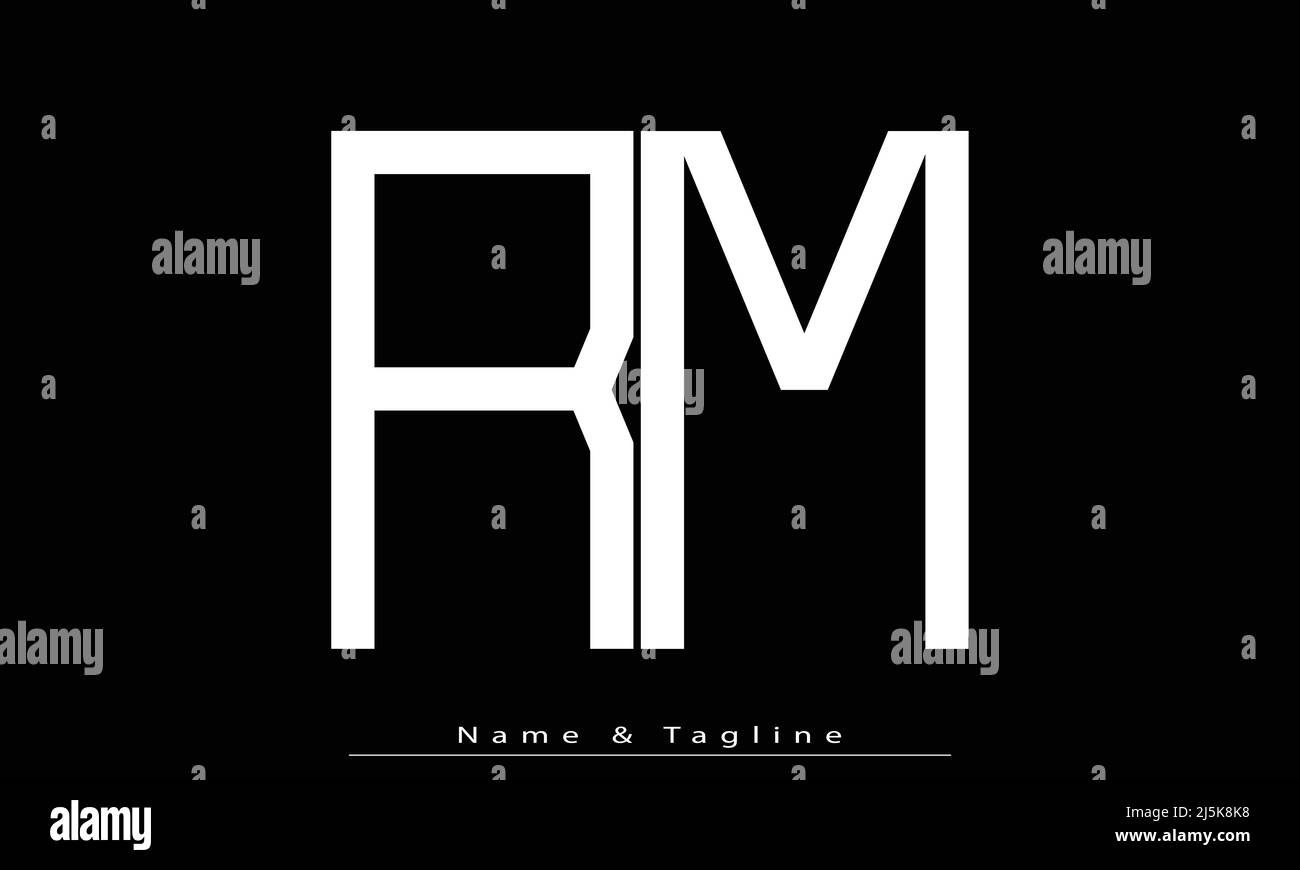 Alphabet letters Initials Monogram logo RM , MR Stock Vector Image ...