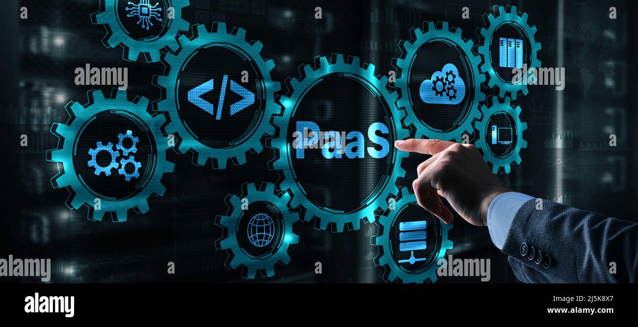 PaaS Platform as a service. Cloud computing services concept Stock ...