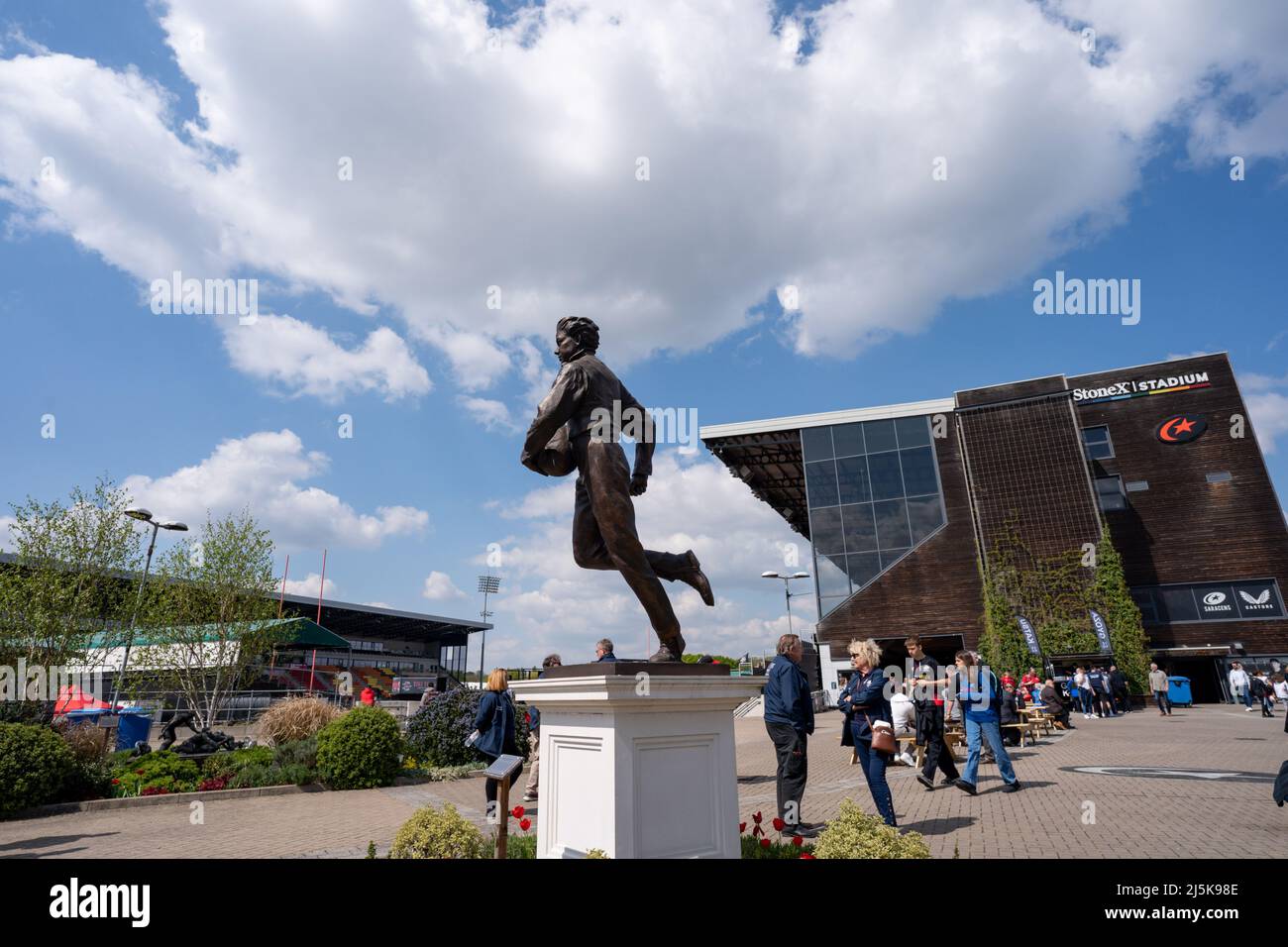 Ground View of StoneX Stadium home of Saracens Rugby Club Stock Photo ...